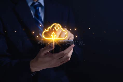 Cloud Computing Show Diagram Representation Technology Icons The Concept Of Connecting Digital