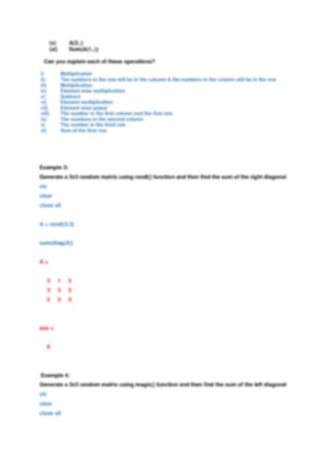 Solution Programming Matlab Basics In C Studypool