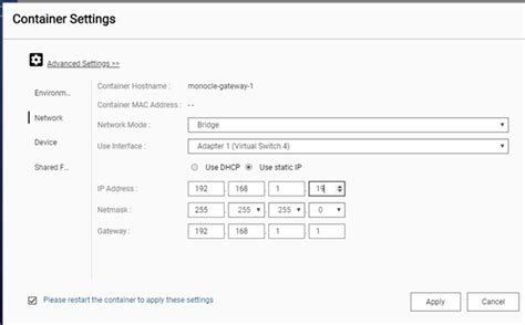 Add Gateway To QNAP Monocle Forums