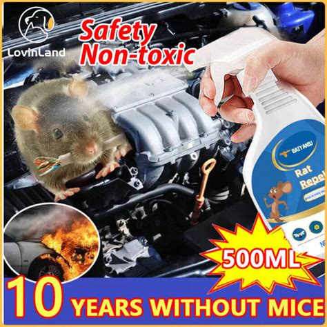 【no Mice Within 100m】rat Off Spray 500ml Plant Ingredients Safe And