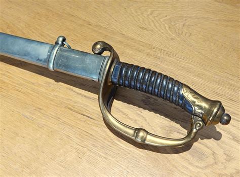 Bid Now Nederlands Sabel Voor Officieren Infanterie M1852 19e Eeuw