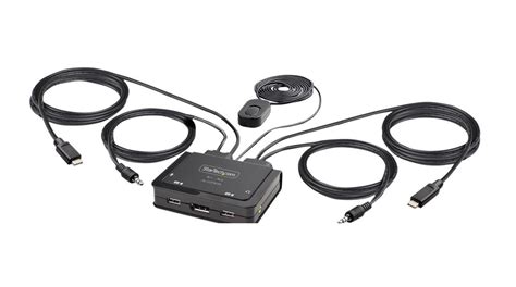 C2 D46 Uc2 Cbl Kvm Kvm Switch Mit Kabel 3840 X 2160 Displayport Buchse 2x Usb