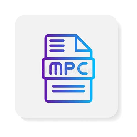 Mpc Document File Flat Icons Vector Illustration Stock Vector Illustration Of Application