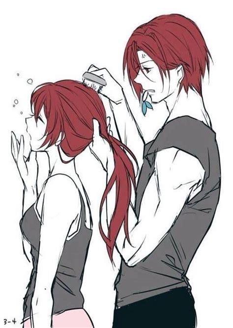 Hermanos De Pelo Rojo Anime Anime Poses Reference Sisters Drawing