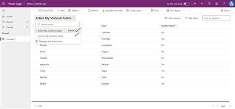 Views In Dataverse