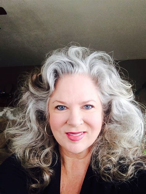 Embracing My Own Age Natural White Hair Curly Hair Styles Long