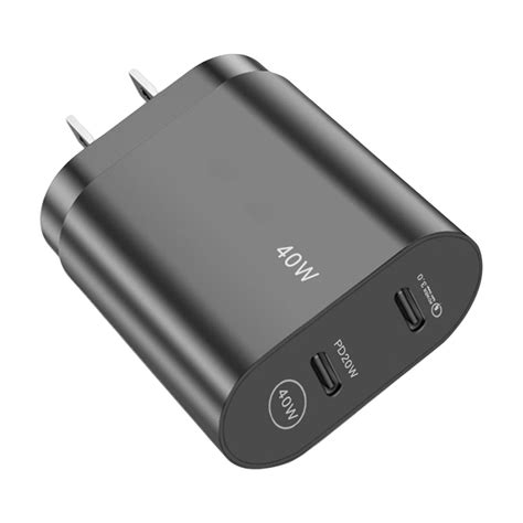 Eudgs 40w Fast Charger Block Usb Type C Wall Power Adapter Qc 3 0 Wall Plug Multiport Type C