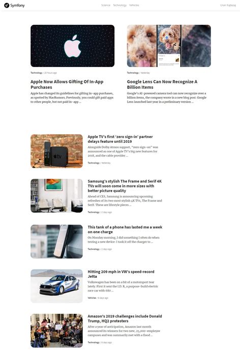 Github Urankajtazajsyblog Blog Made With Symfony 4