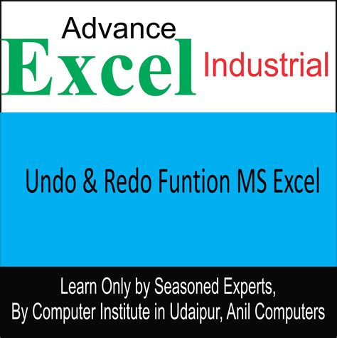 power of the undo and redo function in ms excel