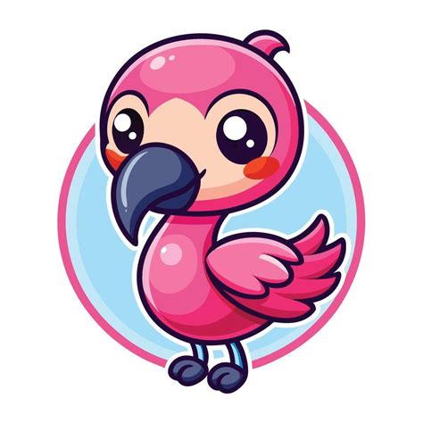 Cartoon Pink Flamingo Bird Illustration 53936150 Vector Art At Vecteezy