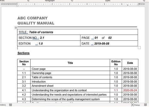 Quality Manual Writing Freelancer