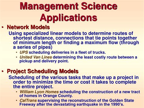 Ppt The Management Science Approach Powerpoint Presentation Free