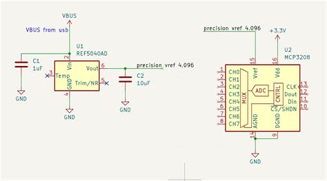 Recommended Filter Capacitors And External Components For My Mcp3208