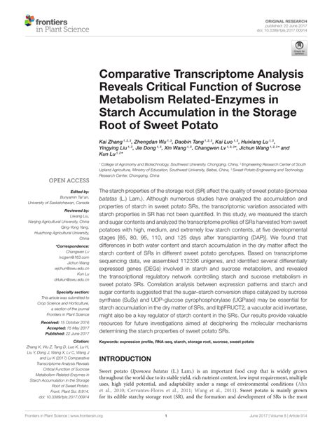 Pdf Comparative Transcriptome Analysis Reveals Critical Function Of