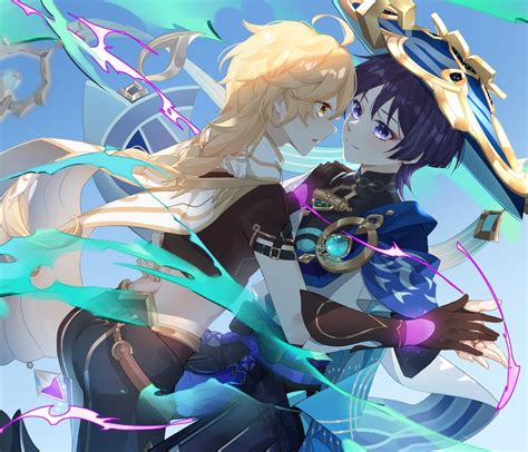 Aether Scaramouche And Wanderer Genshin Impact Drawn By Buzheng Danbooru