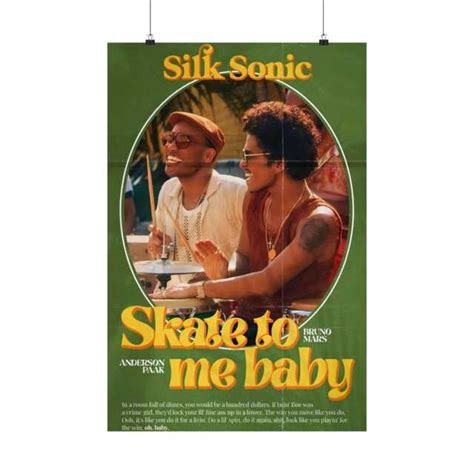 Silk Sonic Poster Rap Poster Hip Hop By Etsy