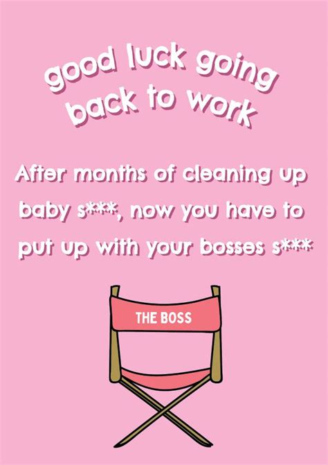 Welcome Back To Work After Maternity Leave