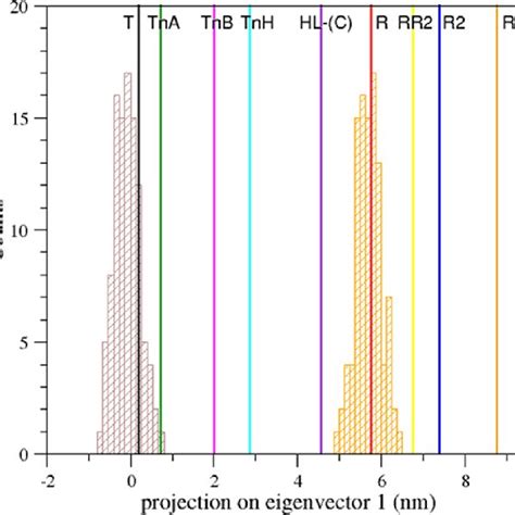 Projection On The First Eigenvector Of The Trajectory Structures Download Scientific Diagram