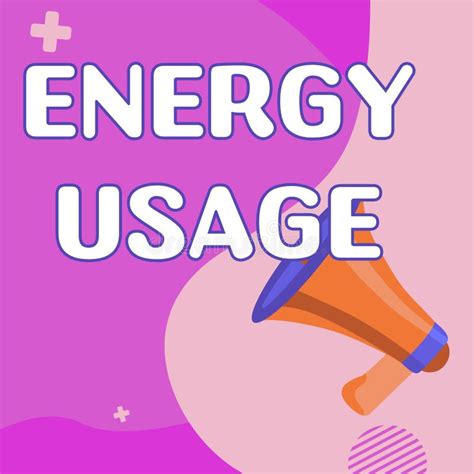 Text Caption Presenting Energy Usage Business Concept Amount Of Energy Consumed Or Used In A