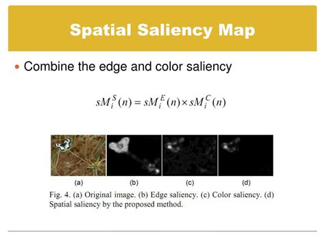 Ppt Spatiotemporal Saliency Detection And Its Applications In Static And Dynamic Scenes