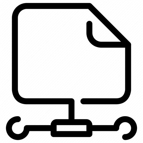 Connect Data Database Document File Network Papaer Icon