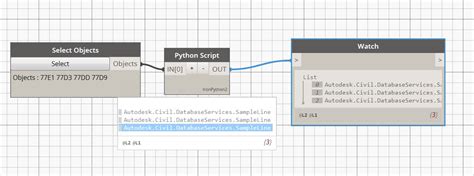 Select Objects In Civil3d Civil3d Dynamo
