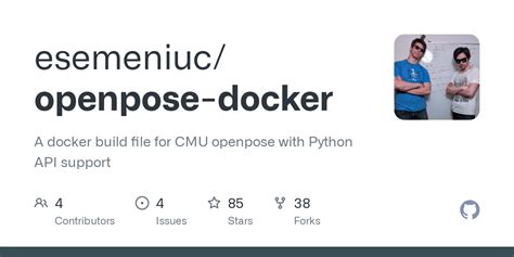 github esemeniuc openpose docker a docker build file for cmu