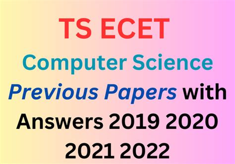 Ts Ecet Computer Sceince And Engineering Previous Question Papers With Answers 2019 2022