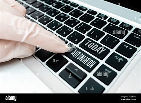 Conceptual Hand Writing Showing Automation Concept Meaning Automatically Controlled Operation