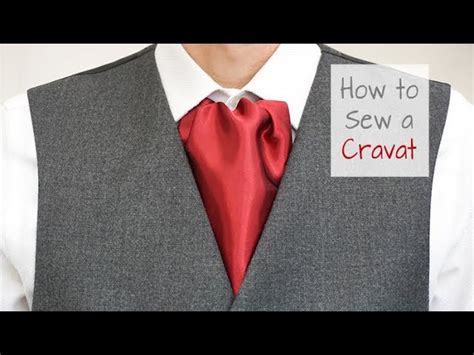 How To Tie A Cravat Diagram