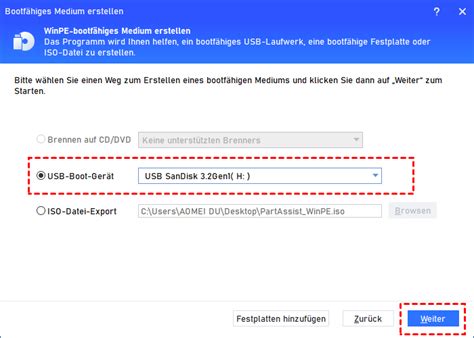 Empfohlen Einen Bootfähigen Usb Partition Manager Erstellen Und Ausführen
