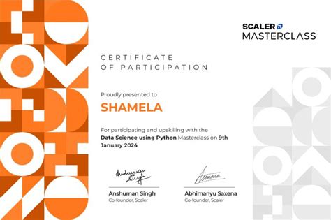 Shamela Kumar On Linkedin Certificate Data Science Using Python