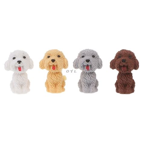 미니 3d 귀여운 만화 개 고무 연필 지우개 학교 학생 한국어 문구 수정 용품 어린이 선물 지우개 Aliexpress