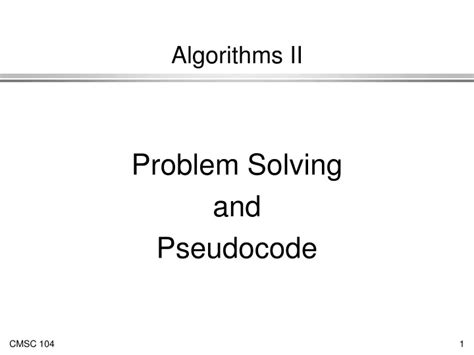 Ppt Algorithms Ii Powerpoint Presentation Free Download Id9092878