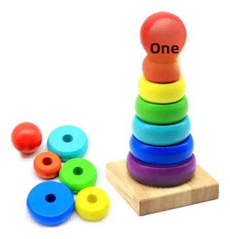 Rainbow Color Rainbow Tower Rainbow Set Column Stack Music Mercadolibre