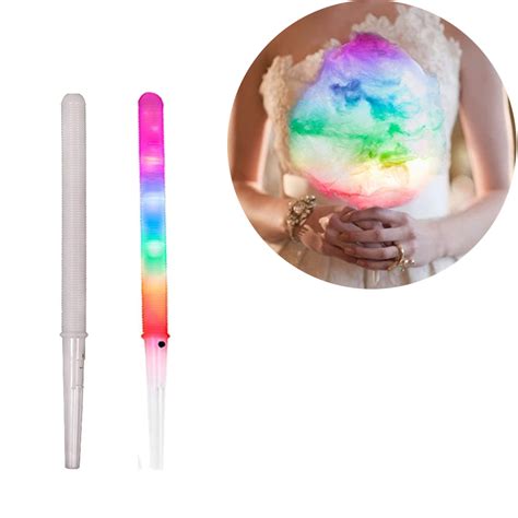 Flashing Modes LED Cotton Candy Cones Colorful Glowing Stick Promotional Items Supplier