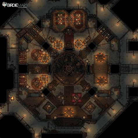 Steampunk Elevator Tavern 30x30 Rdungeondraft