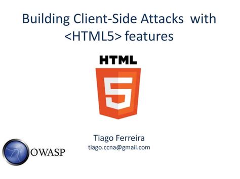 Building Client Side Attacks With Html5 Features Pdf Web