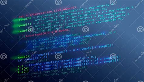 Programming Console With Dark Background Coding Vector Illustration Stock Vector Illustration