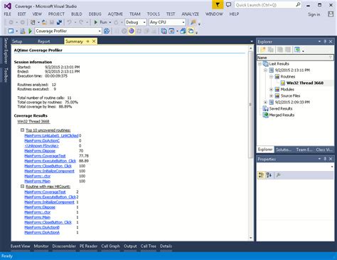 Coverage Profiler Tutorial 2 Analyzing The Profiling Results Aqtime Documentation