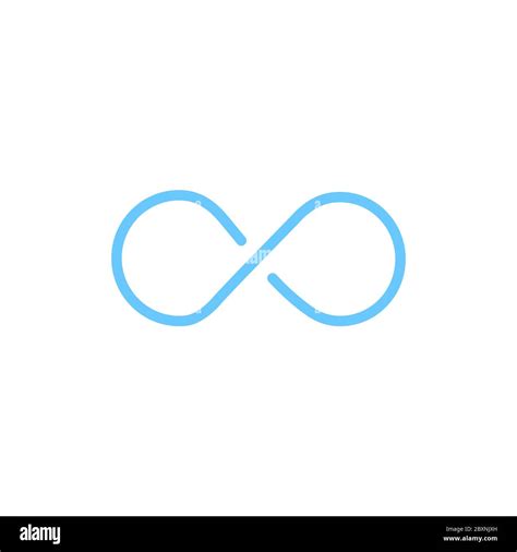 Infinity Shape Line Icon Linear Style Sign For Mobile Concept And Web Design Outline Vector