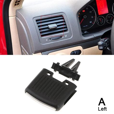자동차 전면 대시 A C 에어컨 통풍구 조절 클립 폭스바겐 제타 A5 Mk5 5 5 R32 토끼 2006 2011 1 개