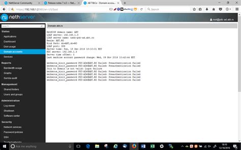 Upgrading Rc2 To Rc3 Samba Ad Account Provider Error Invalid