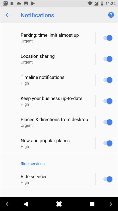 Google Maps Beta Adds Notification Channels For Android O Android Authority