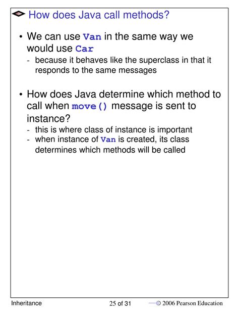 Ppt Inheritance Class Hierarchies Extending Objects Abstract Methods