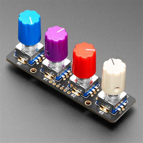 Adafruit I2c Quad Rotary Encoder Breakout With Neopixel Stemma Qt