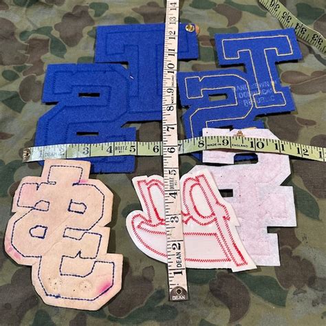 Vintage Varsity Letterman Patch Double Letters Gem