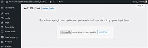 Guide For Woocommerce Marketplace Square Payment Gateway
