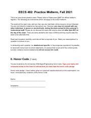 EECS F Practice Midterm Pdf EECS Practice Midterm Fall This Is An Open Book
