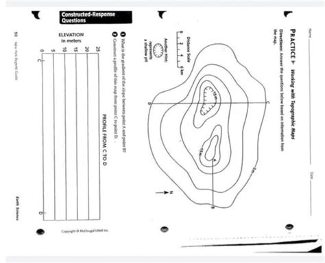 Solved PRACTICE Working With Topographic Maps Directions Chegg Com